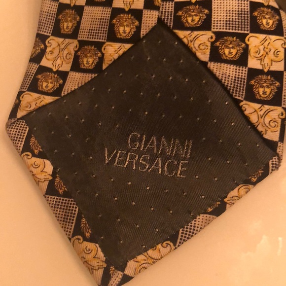 Versace | Accessories | Classic Original Gianni Versace Tie Black Golds ...